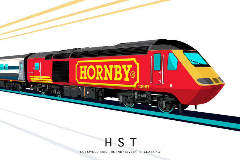 COTSWOLD RAIL - HORNBY LIVERY HST #43087 - GRAPHIC ARTWORK