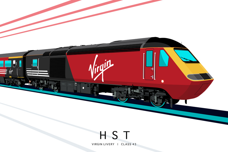 VIRGIN LIVERY HST - GRAPHIC ARTWORK