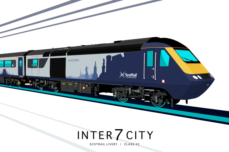 INTER7CITY SCOTRAIL POWER CAR - GRAPHIC ARTWORK