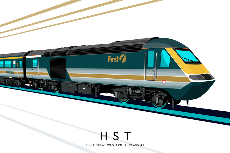 FIRST GREAT WESTERN HST (VERSION 1) - GRAPHIC ARTWORK