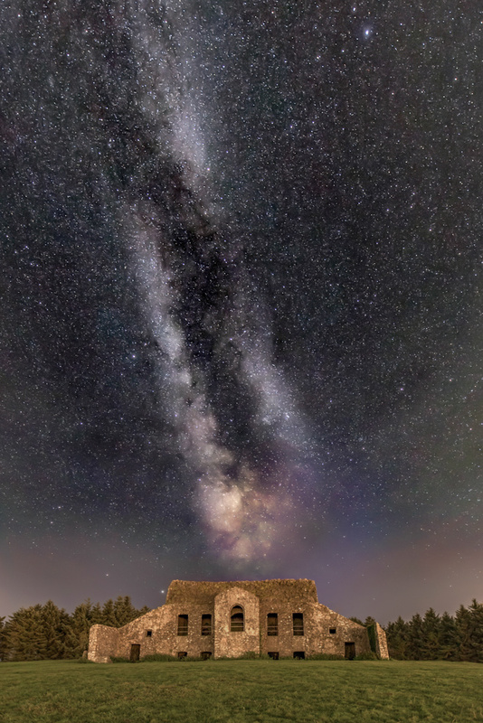 Milky Way Over Hellfire Club, Dublin Mountains by Irish Photographer ...