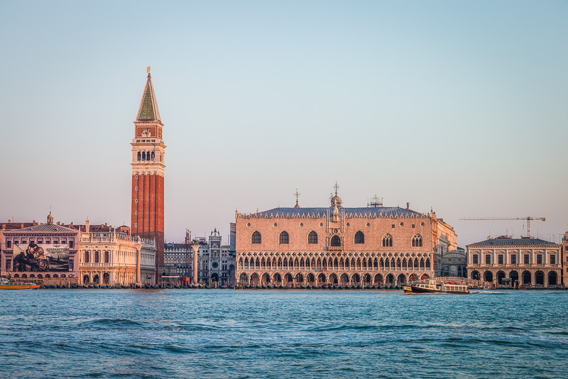 VENICE WATERFRONT AT SUNSET