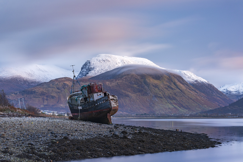 Ben Nevis Shipwreck at Dusk