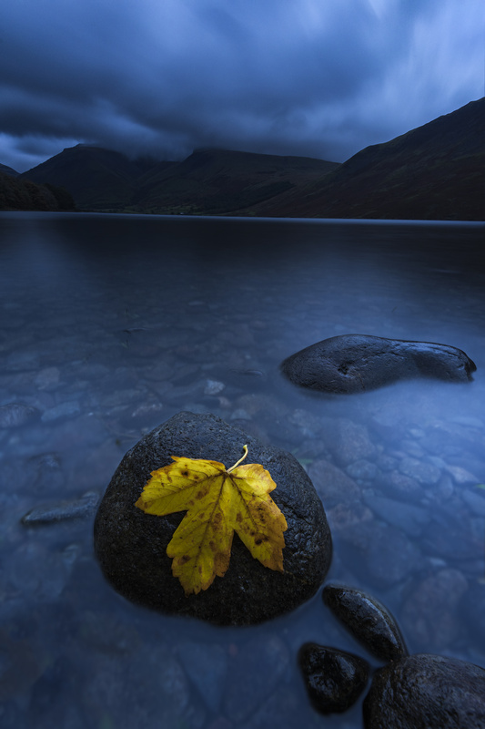 Autumn blue hour on Wastwater