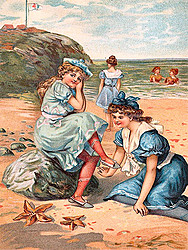 Victorian Beach Scene 7